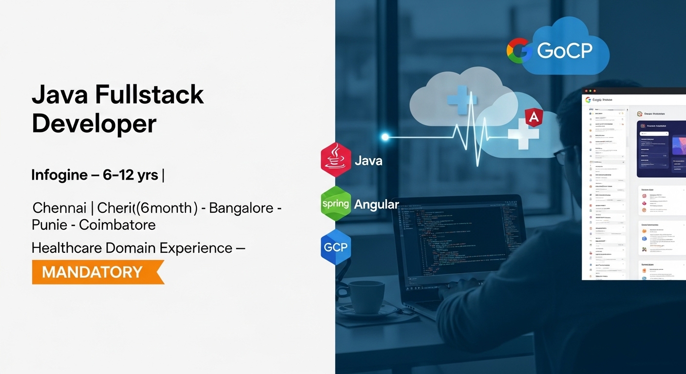 Infogine Hiring Java Fullstack Developers | 6–12 Years Exp | Contract ...