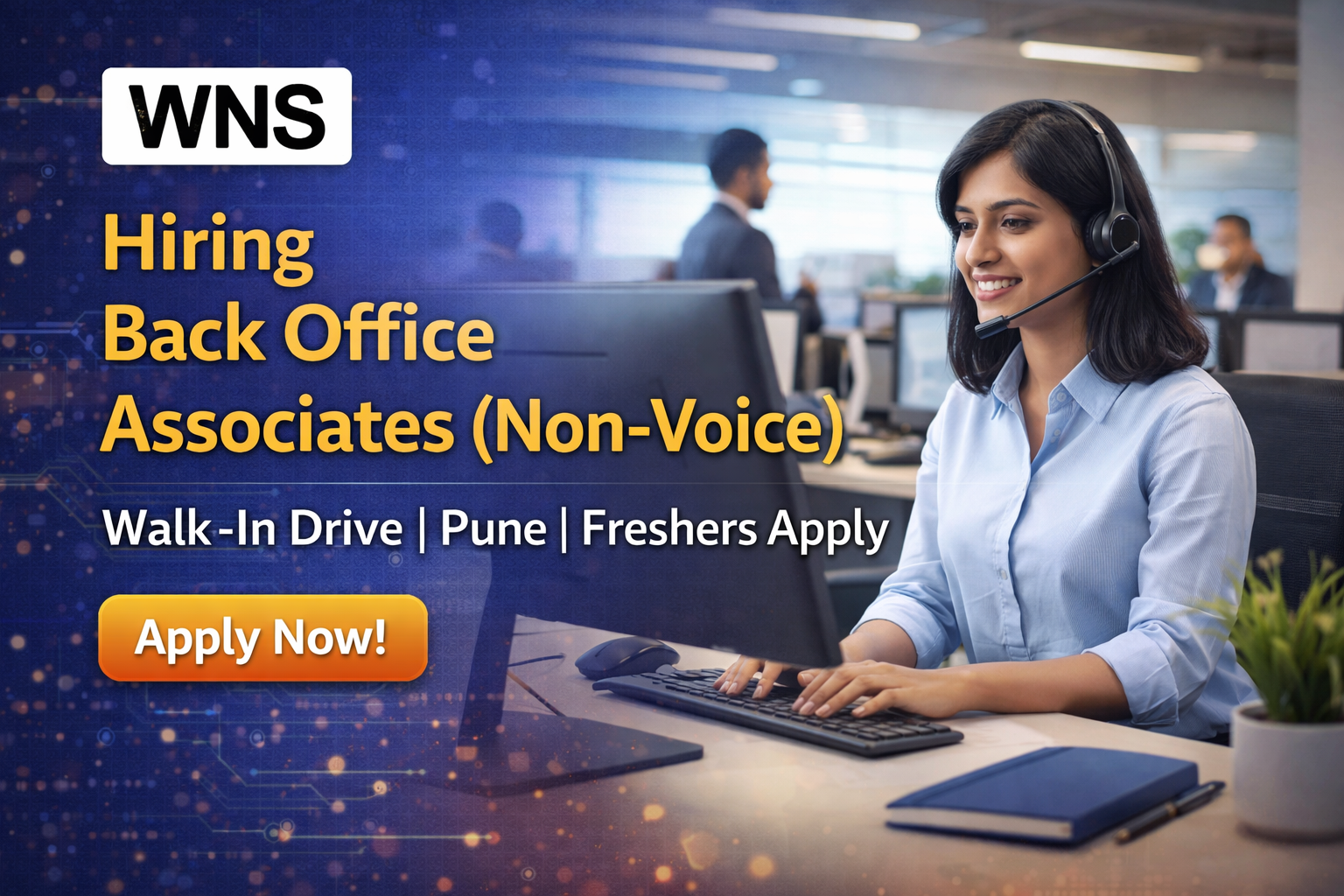 WNS Hiring Back Office Associates (Non-Voice) | Walk-In Drive | Pune ...